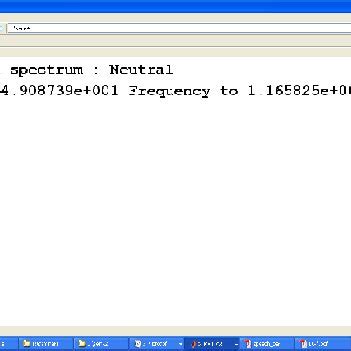 Snapshot Of Matlab Command Window Showing The Bandwidth Range For Download Scientific Diagram