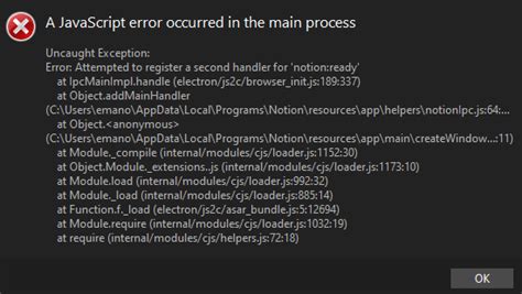 JS Error When Launching Notion Issue Notion Enhancer Notion Enhancer GitHub