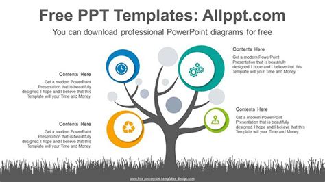 Bubbles Tree PowerPoint Diagram Template Bubbles Tree PowerPoint Diagram Template Powerpoint
