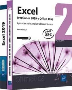 Excel Versiones 2019 Y Office 365 Pack De 2 Libros Aprender Y