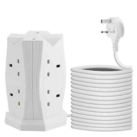 Tower Extension Lead With Usb Slots Way Multi Socket Plug With M Tower Extension Cord