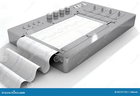 Polygraph Lie Detector Machine Stock Illustration Illustration Of Indicator Detector 85191753