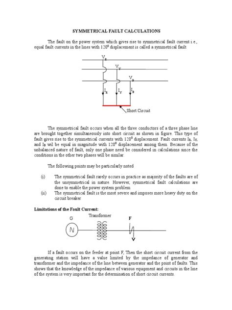 Fault Calculations Symmetrical Download Free Pdf Electrical Network Electrical Impedance