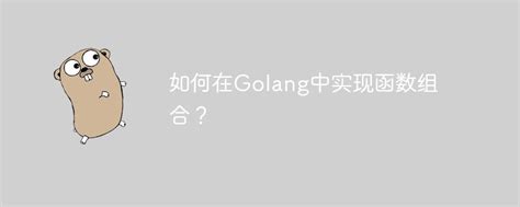 如何在Golang中实现函数组合 叮当号