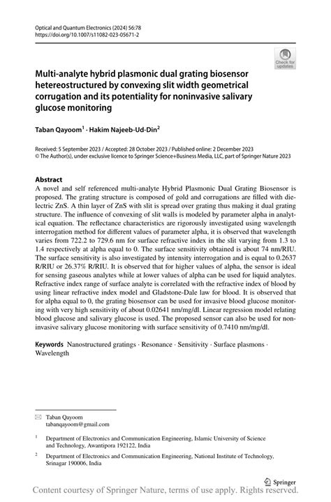 Multi Analyte Hybrid Plasmonic Dual Grating Biosensor Hetereostructured By Convexing Slit Width