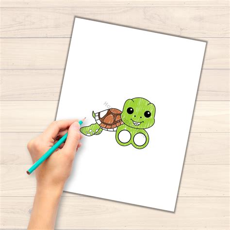 Sea Turtle Finger Puppet Printable Ocean Animal Coloring Paper Craft