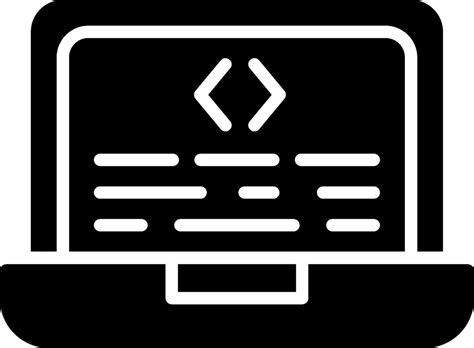 Coding Glyph Icon Design 48360776 Vector Art At Vecteezy