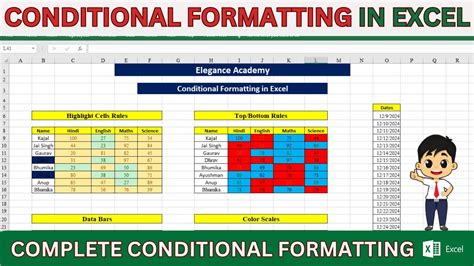 Conditional Formatting In Excel🔥 Excel Msexcel Eleganceacademy Youtube