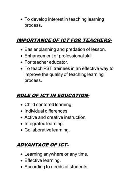 ICT Information Communication Technology PDF
