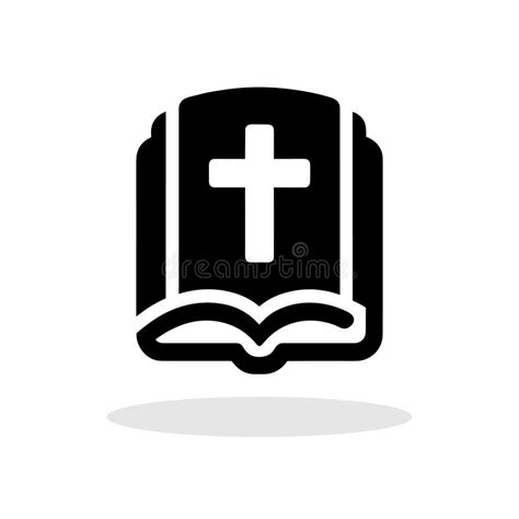 Bible Book Icon Vector Illustration Christian Church Book Stock