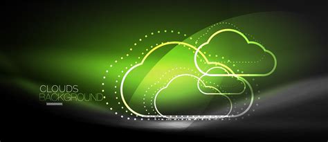 Vector Cloud Computing Storage Concept Stock Vector Illustration Of Cyberspace Information