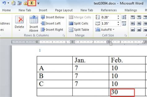 How To Sum A Column In Word Easy Methods Guide