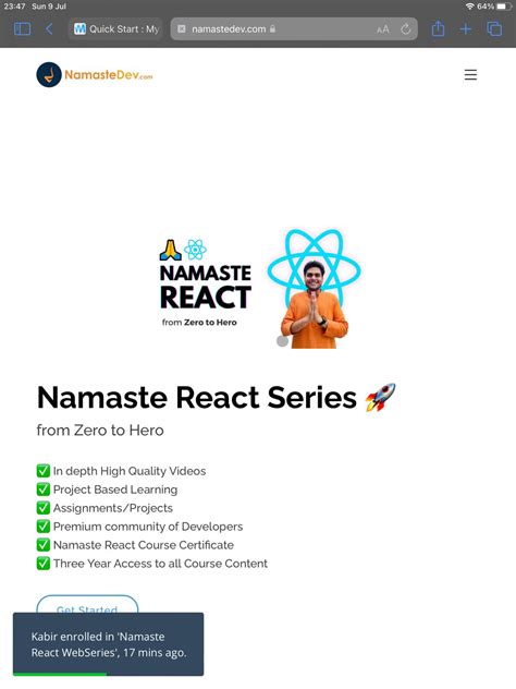 Tushar Chauhan On Linkedin Namastereact Akshaysaini React