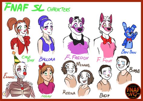 Fnafng Fnaf Sl Characters By Namygaga On Deviantart