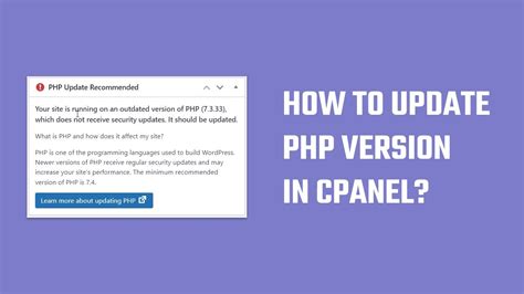 How To Update The Php Version In Cpanel Webhosting 2023 Wordpress