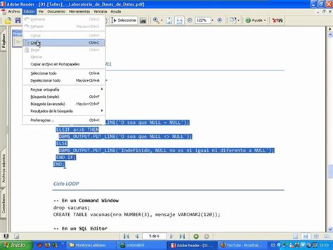 Plsqldev06 Comparacion Entre Null En Plsql Developerwmv Youtube