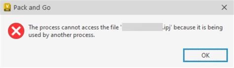 The Process Cannot Access The File Project File Because It Is Being Used By Another Process