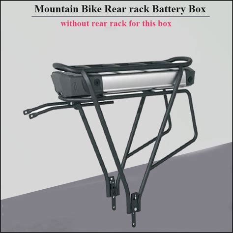 Electric Mountain Bike Rear Rack Lithium Battery Box And 48v Or 36v