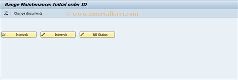 ODI SAP Tcode Number Range For Initial Order Id ODI SAP Tcode Number Range For Initial Order Id