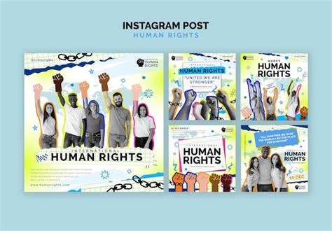 Premium Psd Human Rights Day Celebration Instagram Posts
