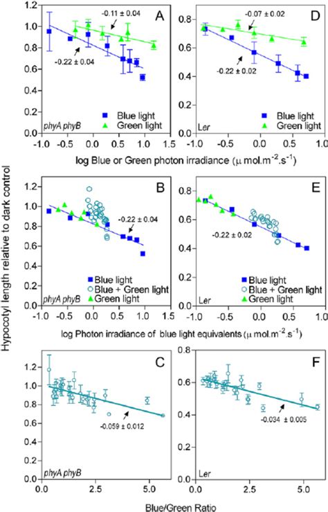 Broad Band Green Light Inhibits Hypocotyl Growth Of Phya Phyb Mutant Download Scientific