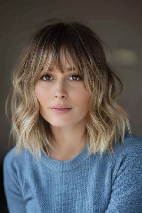 17 Medium Layered Haircuts With Side Bangs For A Chic Combination In