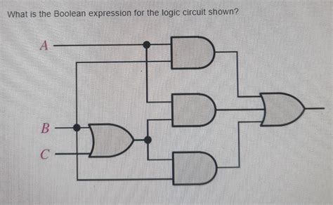 Solved What Is The Boolean Expression For The Logic Circuit Chegg Com