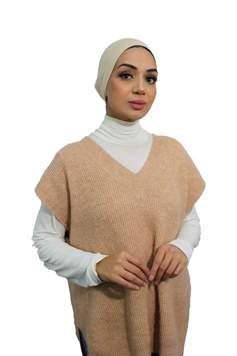 Premium Tube Undercap Cream Nude Tube Cap Rabaya Modest Wear