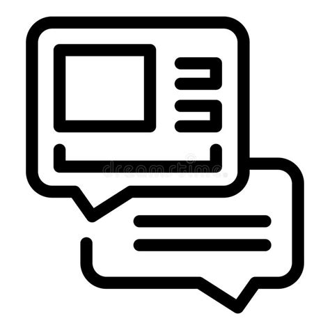 Speech Bubble With Photo And Text Messaging Icon Stock Vector Illustration Of Symbol Network