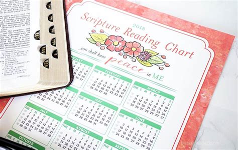 2017 Scripture Reading Chart The Crafting Chicks