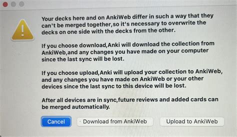 anki keeps failing to merge please help r anki