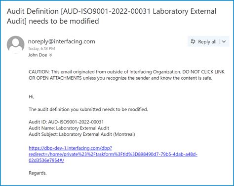 Modify The Audit Definition Audit 14