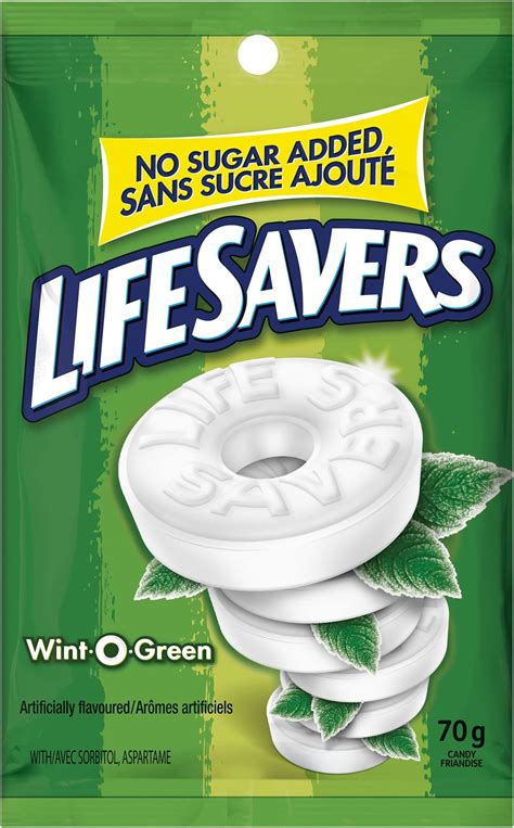 Lifesavers Wint O Green Hard Candy Sugar Free M5