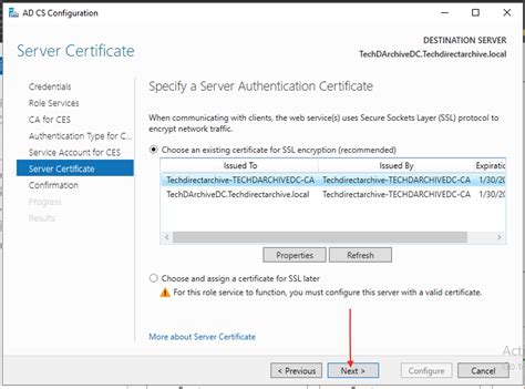 Application Certsrv Does Not Exist Configure Certificate Enrolment