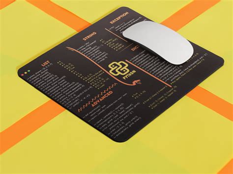 Python Cheatsheet Premium Mousepad For Software Engineers Coding
