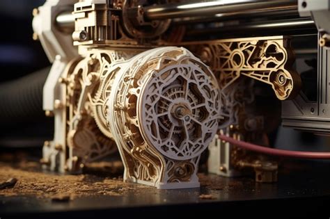 Premium Ai Image A 3d Printer In Action Crafting Intricate And Deta 00000 01