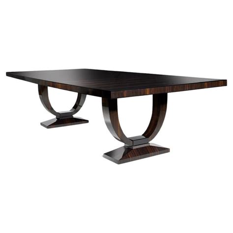 Stunning Art Deco Macassar Ebony Dining Table At 1stdibs Ebony Wood