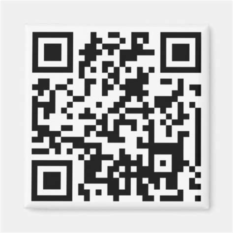 QR CODE FRIDGE MAGNET Zazzle