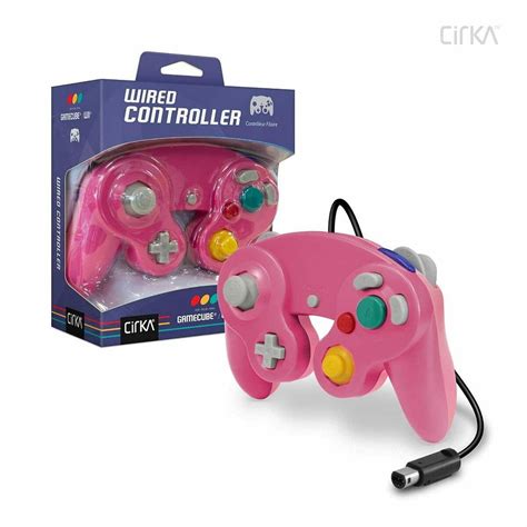Gamecube Controller Wired Cirka Pink New Iceman Video Games