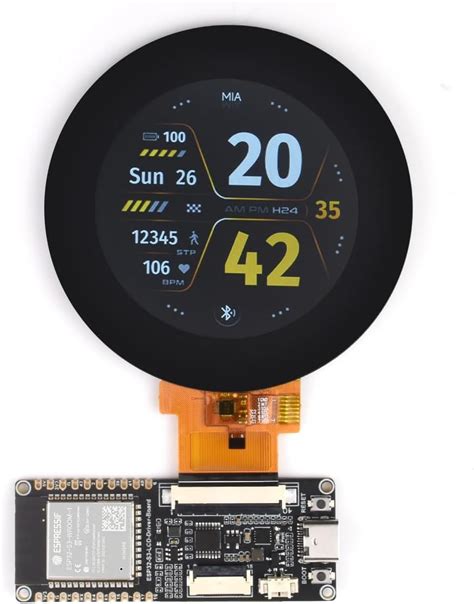 waveshare esp32 s3 2 1inch rgb touch display module onboard