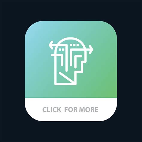 Strategie Denken Mind Head Mobile App Button Android Und Ios