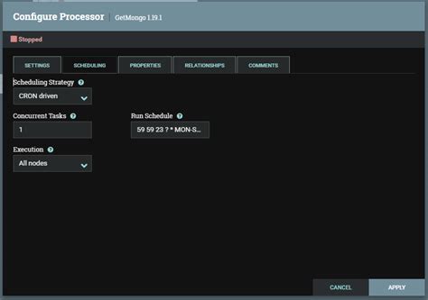 Lập Lịch Hằng Ngày Cho Tác Vụ Đẩy Dữ Liệu Từ Mongodb Sang Hadoop Hdfs Với Apache Nifi
