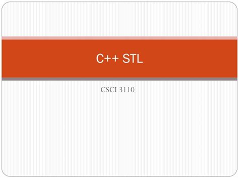 ppt c stl powerpoint presentation free download id 8946579