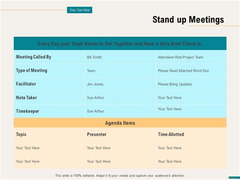 Agile Sprint Marketing Stand Up Meetings Ppt Pictures Show Pdf