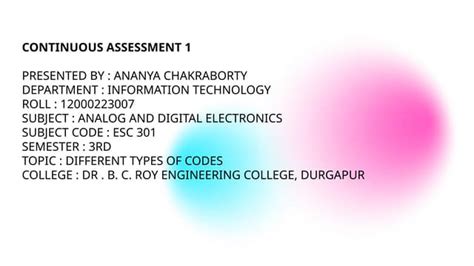 Weighted And Non Weighted Codes Pptx