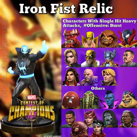 Best Options For Iron Fist Relic Marvel Contest Of Champions