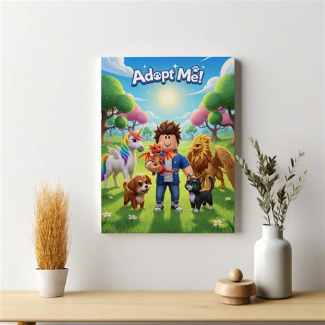 Jual Poster Roblox Adopt Me Game Dekorasi Hiasan Pajangan Dinding Frame