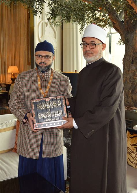 Dr Hassan Mohiuddin Qadri Meets With Dr Nazir Mohamed Ayad The Grand Mufti Of Egypt Minhaj