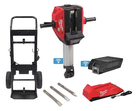 Milwaukee Hex 50 Ft Lb Cordless Breaker Hammer 55jl72 Mxf368 1xc