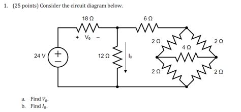 solved 1 25 points consider the circuit diagram below a